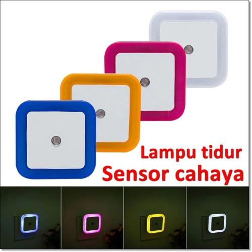 Jual Lampu Tidur Night Lamp Mini Hias KOTAK LED Otomatis Sensor Cahaya ...