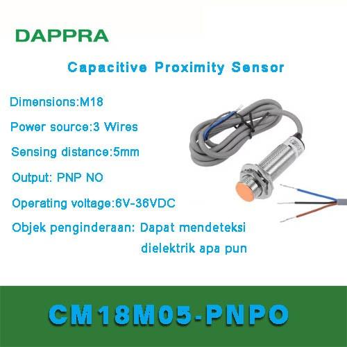 Jual M18 5MM PNP NO DC 10V Ke 36V Capacitive Proximity Sensor OC84 ...