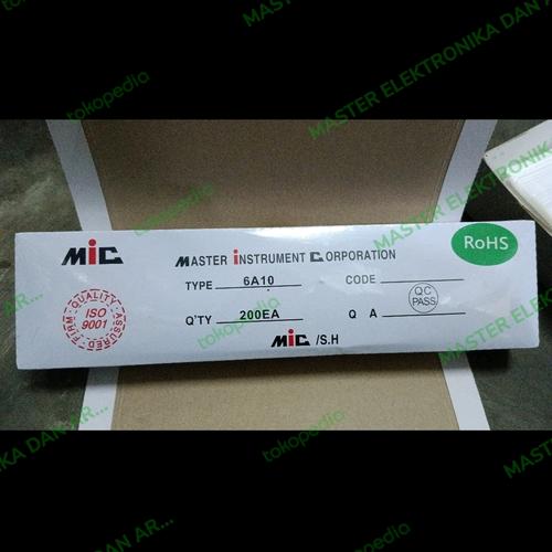 Jual dioda diode rectifier 6a 6ampere 6 ampere 6a10 6 a 10 a10 1000v ...