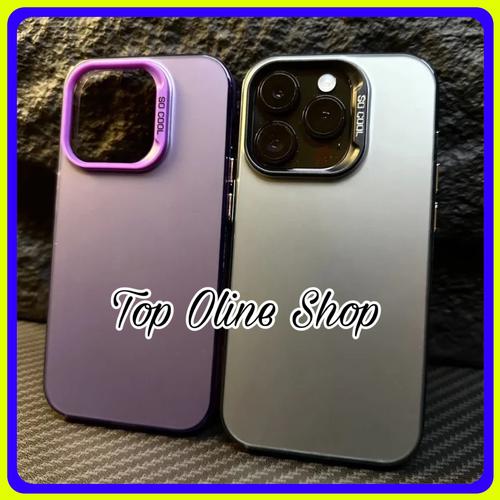 Jual IPHONE 15 PRO PLUS MAX CASE SOFT PLAIN METALIC PREMIUM HARD CASING ...