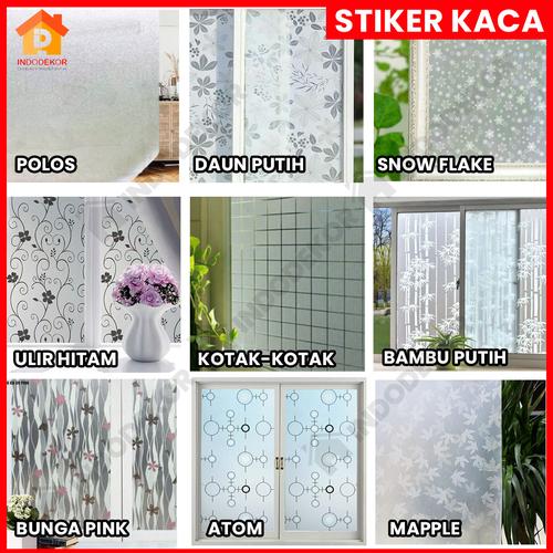 Jual Sticker Kaca Sandblast motif / sticker kaca motif / sticker kaca ...