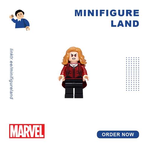 Jual Lego Marvel - The Scarlet Witch (Wanda Maximoff) - Plain Black ...