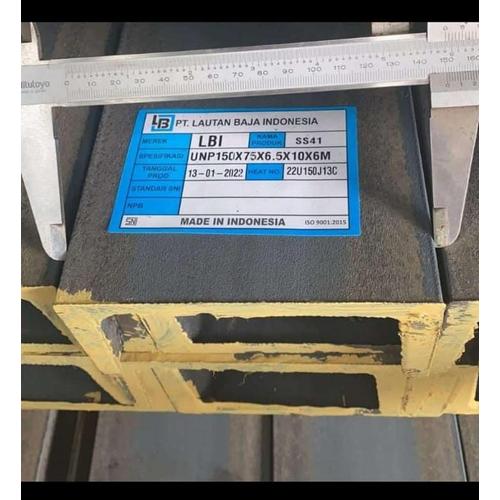 Jual UNP 65/80/100/120/125/150/160/180/200/250 SNI EX LBI - UNP 65 ...