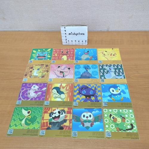 Jual Tazos Oreo Pokemon Kartu Card Circular Card Pikachu Starter - 15 ...