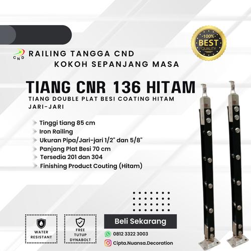 Jual Tiang railing tangga minimalis plat coating hitam Ss 304 - Ss 201 ...