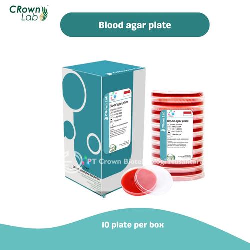 Jual Blood Agar Plate (Media Agar Darah)_CRown Lab_ 10 plate/box - Kota ...