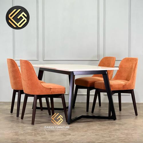 Jual dining table meja makan marble meja marmer minimalis jepara - kaki ...