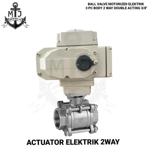 Jual Motorized Electric Actuator DOUBLE ACTING On Off BallValve 3PC 3/8INCH - DC24 - Jakarta ...