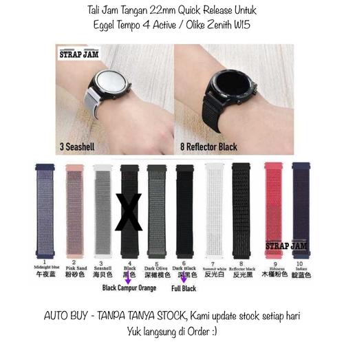 Jual Sport Loop 22mm Tali Jam Strap Eggel Tempo 4 Active / Olike Zenith ...