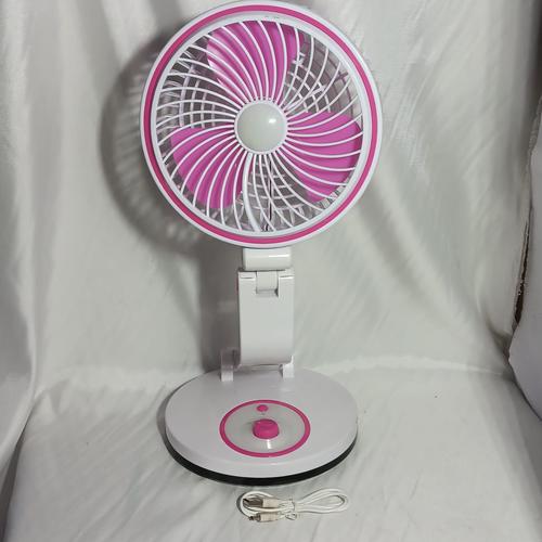 Jual Kipas LED Portable Bisa di Cas/Kipas Angin Lipat Warna Pink ...
