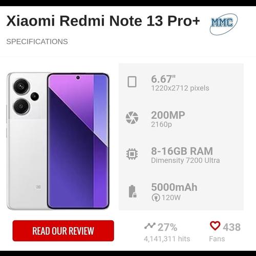 Jual XiaoMi RedMi Note 13pro+ / 13 pro plus 5G ram 12/512 New Grsi ...