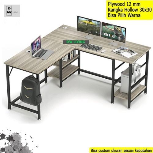 Jual Meja Komputer Meja Kerja L 140 x 140 x 75 DW-032 - Lebar 60 - Kota ...