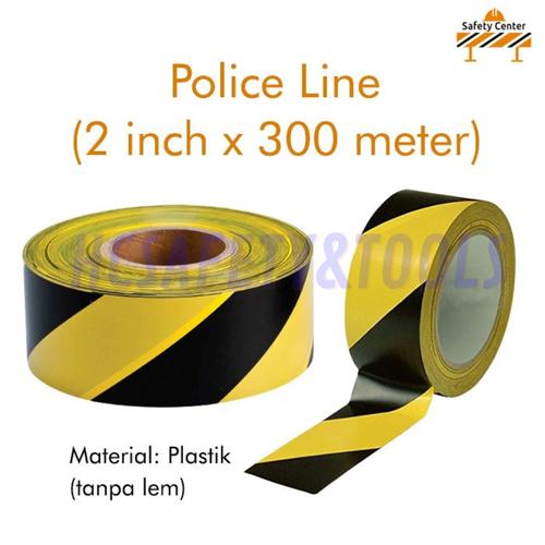 Jual Police Line / Garis Polisi 2 inchi x 300 meter / Barricade Tape ...