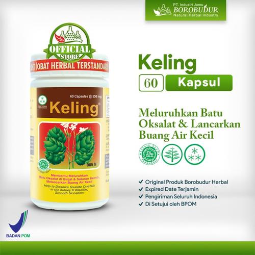 Jual Keling 60 Kapsul - Meluruhkan Batu Oksalat & Lancarkan Buang Air ...