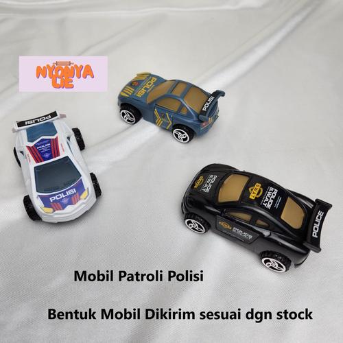 Jual CMM19 Topper Mobil Mainan Patroli Polisi Dekor Hiasan Kue Ulang ...