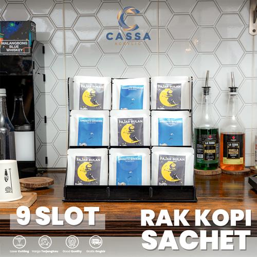 Promo Rak Kopi Instan Sachet dan Snack Organizer Akrilik - 9 SLOT ...