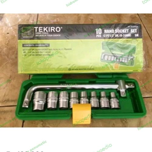 Jual KUNCI SOCK SET 10PC TEKIRO HAND MATA SOCK SOCKET SHOCK 10PC BOX ...