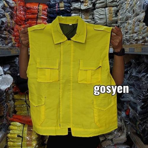 Jual rompi ripstok kerah/custom design rompi ripstok/bordir rompi ...