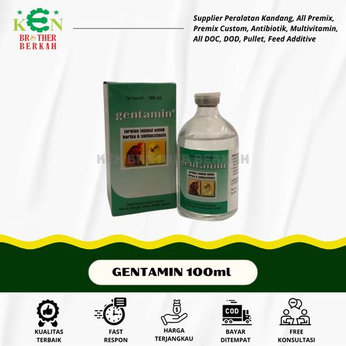 Jual GENTAMIN 100ml - Larutan Injeksi untuk korisa & colibacillosis ...