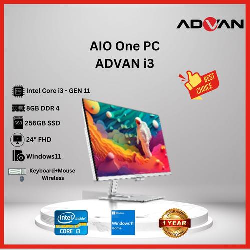 Jual Advan All In One PC AIO OnePC Intel i3 8+256GB/i5 8+512GB Windows 11 - Intel i3 - Jakarta ...
