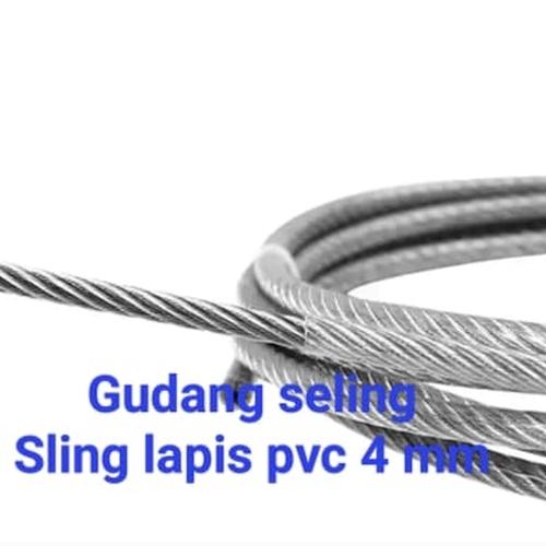 Jual kawat sling baja lapis pvc 4mm / kawat seling baja lapis pvc 4mm - Jakarta Barat - Gudang ...