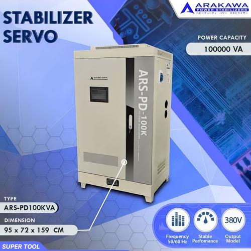 Jual Stabilizer Arakawa 50 - 100 Kva Servo Motor Soft Start Regulator ...