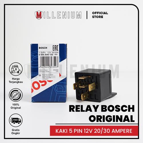 Jual Relay BOSCH Kaki 5 Pin 12V 30A 87a Pemutus Arus Mobil Motor ...