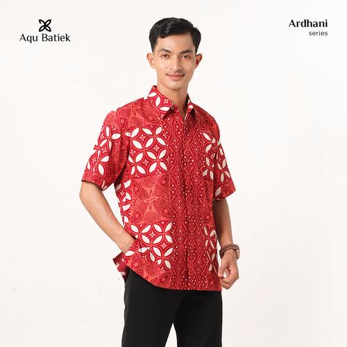 Promo Ardhani - Kemeja Batik Cap Pria Kombinasi Tulis - Red1, XL Cicil 0% 3x - Kab. Pekalongan ...