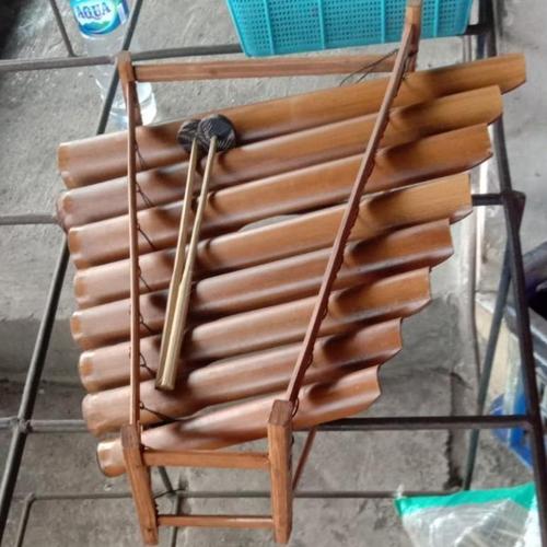 Jual RINDIK BAMBU / GAMELAN BAMBU BALI - Coklat polos, 8 Bambu ...