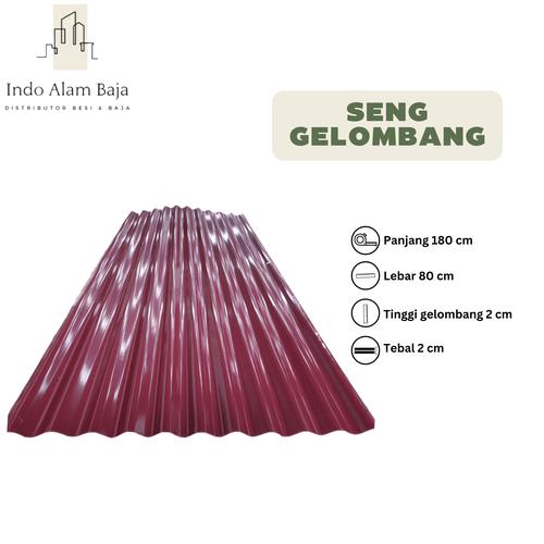 Jual SENG GELOMBANG 180 CM MERAH - Kota Depok - Indoalambaja | Tokopedia