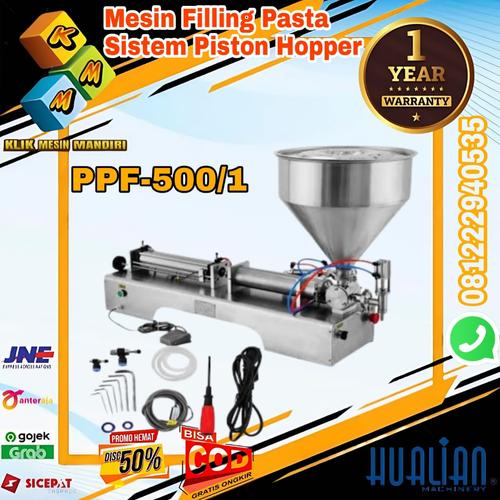 Jual Mesin Pengisi Cairan Pasta Liquid Piston Hopper PPF-500 1 HUALIAN ...