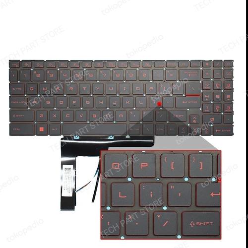 Jual KEYBOARD LAPTOP For MSI KATANA GF66 RED FONT SERIES BACKLIGHT ...