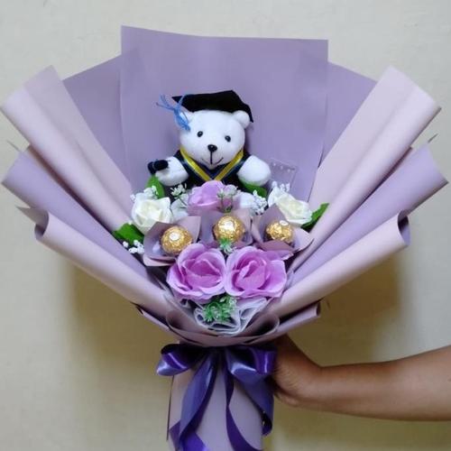 Jual BUKET BUCKET BOUQUET BUNGA MAWAR WISUDA GRADUATION KADO HADIAH ...