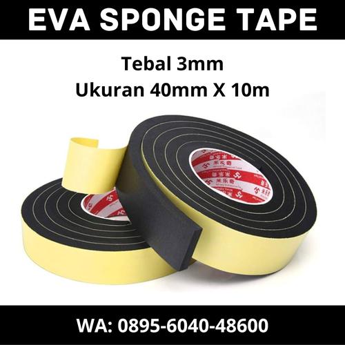 Jual Eva Sponge Tape 3mm 40mm x 10m Sponge Tape Foam Spons Ati Eva Foam ...