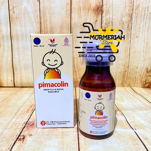 Jual PIMACOLIN MILK Sirup 60 ml Rasa Susu-Syrup Obat Batuk,Pilek & Flu ...