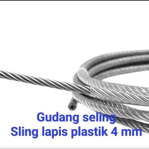 Jual kawat sling baja lapis plastik 4mm / kawat seling lapis plastik 4mm - Jakarta Barat ...