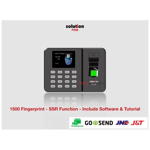 Jual Solution P208 SSR Fingerprint - Mesin Absensi Sidik Jari - Kota ...