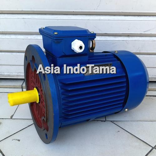 Jual Electro Motor Flange Mounting 0,75 HP / 0,55 KW Rpm 1500 (B5) 3 Phase - Jakarta Barat ...