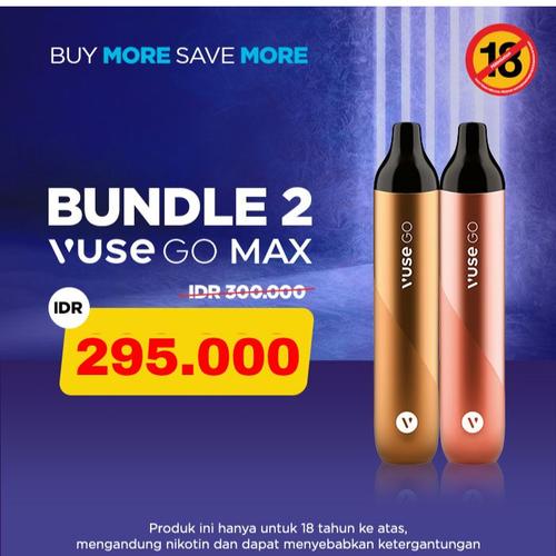 Promo Vape Bundle 2 VUSE GO MAX - Mint Ice, Blueberry - Jakarta Utara ...