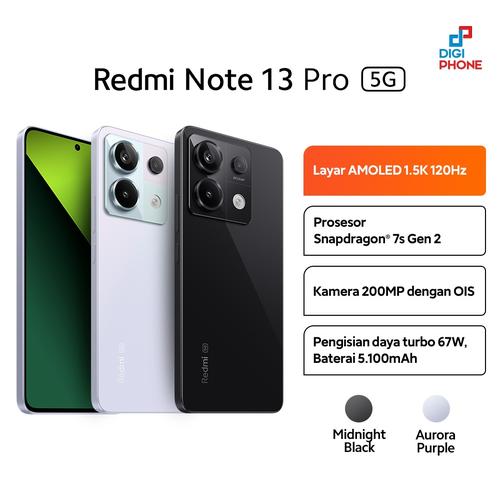 Jual Xiaomi Redmi Note 13 Pro (5G) (Garansi Resmi Xiaomi) - Black, 8/ ...