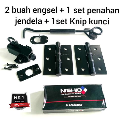 Jual Paket Pasang JENDELA Engsel Jendela KNIP KUNCI JENDELA PENAHAN ...