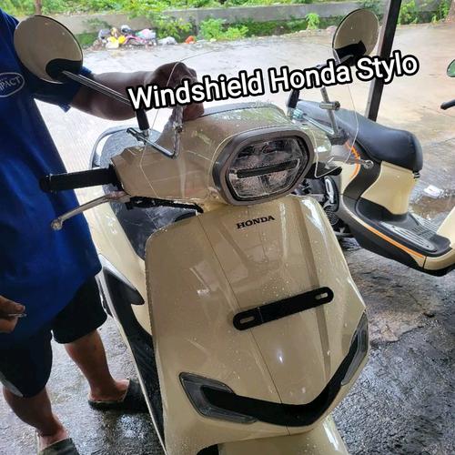 Jual Aksesoris Flyscreen / Windshield Khusus Honda Stylo 160 - Hitam ...