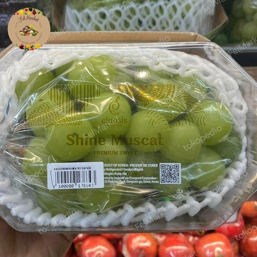 Jual Anggur shine muscat Korea original manis 600 grm | pack - Jakarta ...