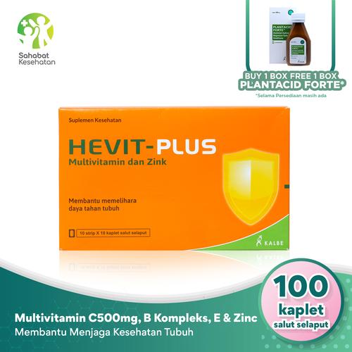 Promo Hevit Plus - Multivitamin C 500 Mg, B1, B6, B12, E dan Zinc - Kab ...