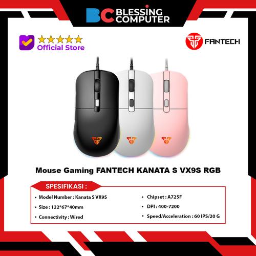 Jual Mouse Gaming FANTECH KANATA S VX9S RGB - Black - Kota Denpasar ...