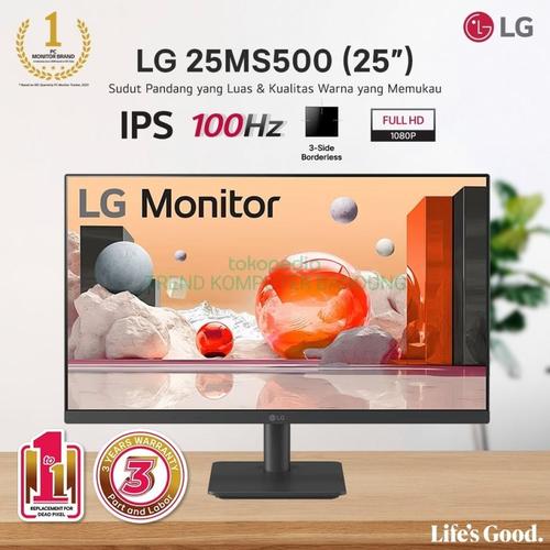 Promo LG 25MS500 B 25" Inch - IPS FHD 100Hz Borderless HDMI Monitor ...