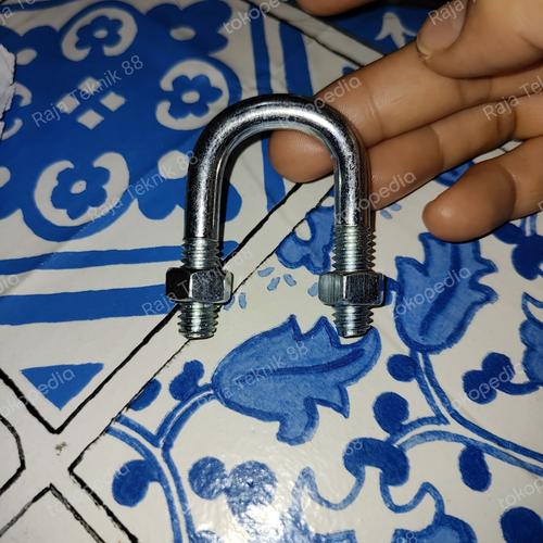 Jual u bolt galvanis 1 inch M8/ u bolt M8 x 1 inch / u bolt 1" x M8 M8 ...