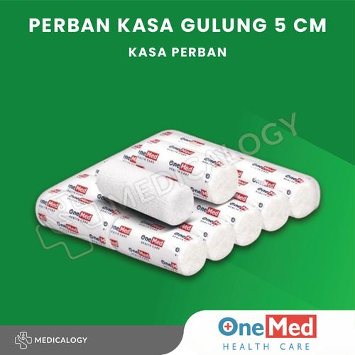 Jual Kasa Verban OneMed 5cm x 4yard Pak Isi 10 Rol / Perban Kasa Gulung ...