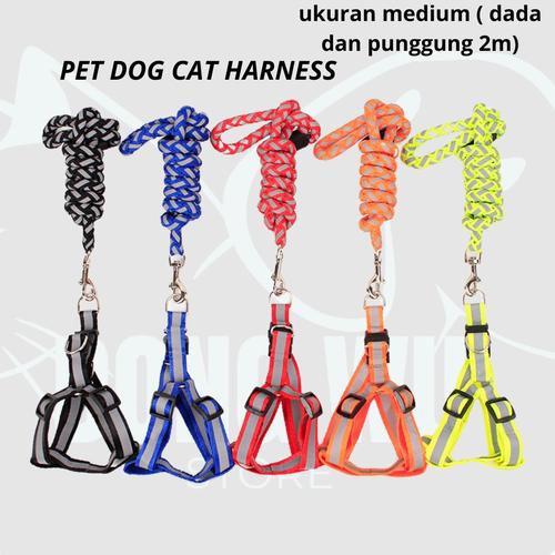 Jual DONGWU PET DOG CAT HARNESS/ TALI TUNTUN HEWAN ANJING KUCING ...