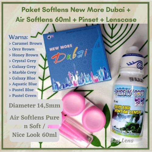 Jual Paket Softlens New More Dubai Normal + Air Softlens Pure n Soft ...